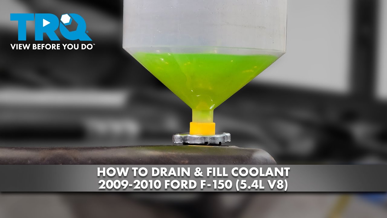 How to Drain & Fill Coolant 2009-2014 Ford F-150 - YouTube