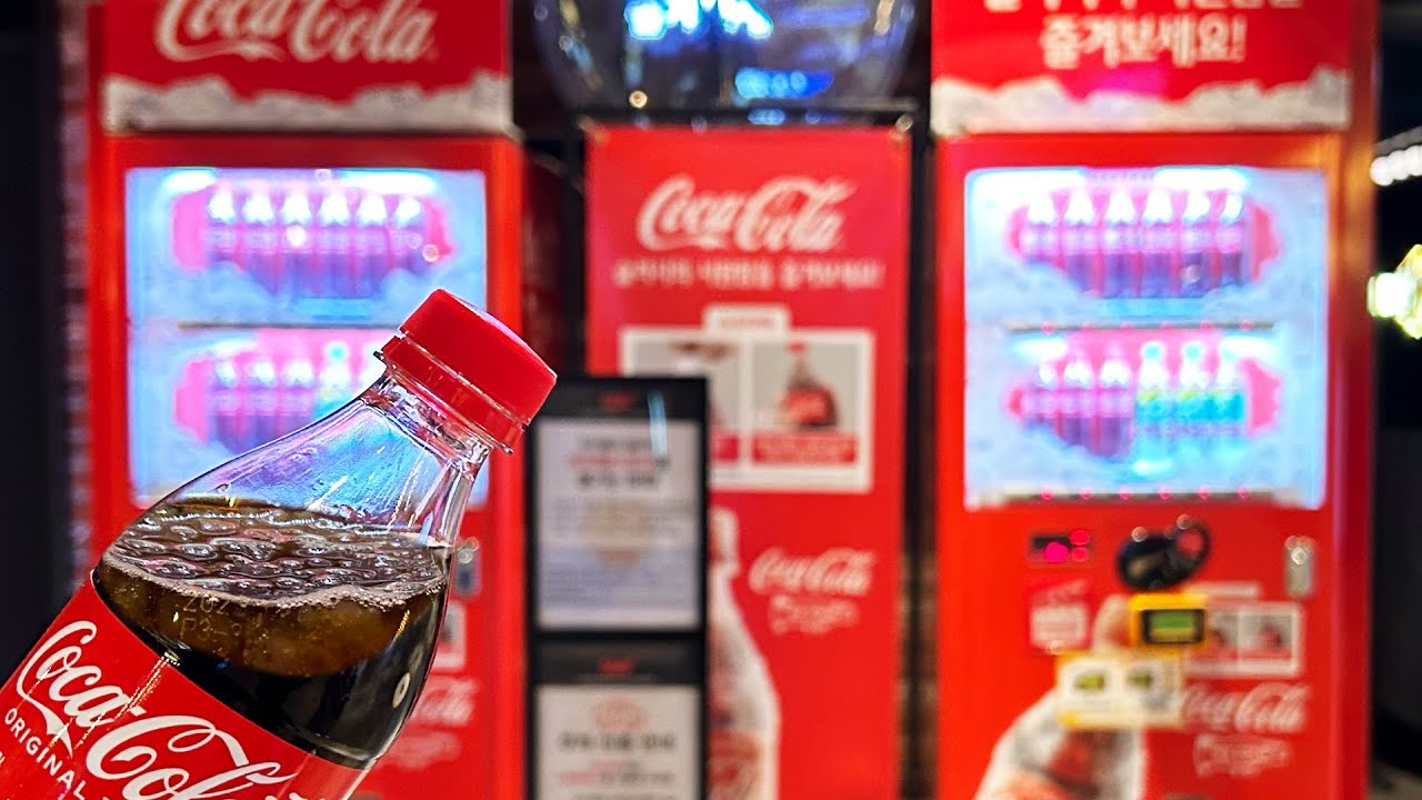 Slushy Coca Cola, Coke Vending Machine - YouTube