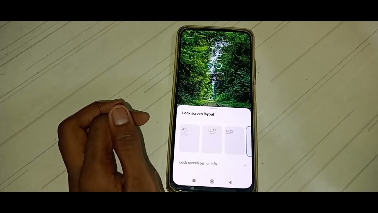 how to set Lock screen layout in Redmi Note 10T 5G mobile - YouTube