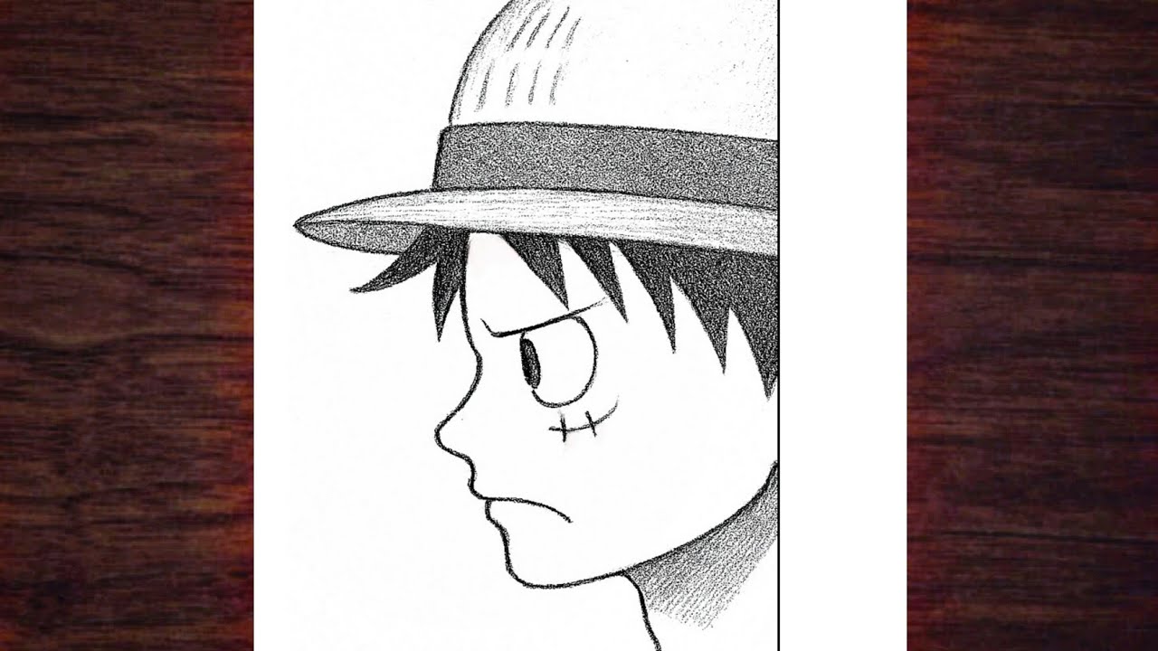 How to Draw Luffy Side View Step by Step | Tutorial One Piece - YouTube
