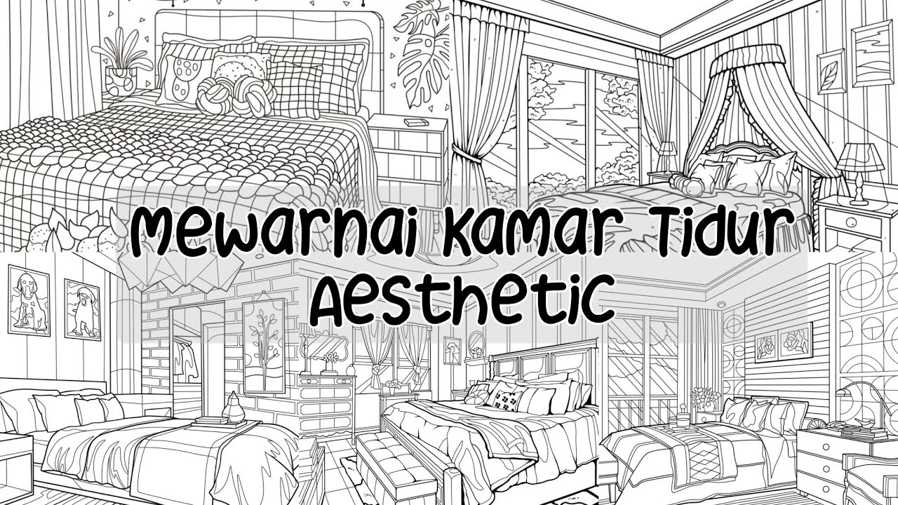 Mewarnai Kamar Tidur Estetik | Coloring Aesthetic Bedroom | Ep 1 - YouTube