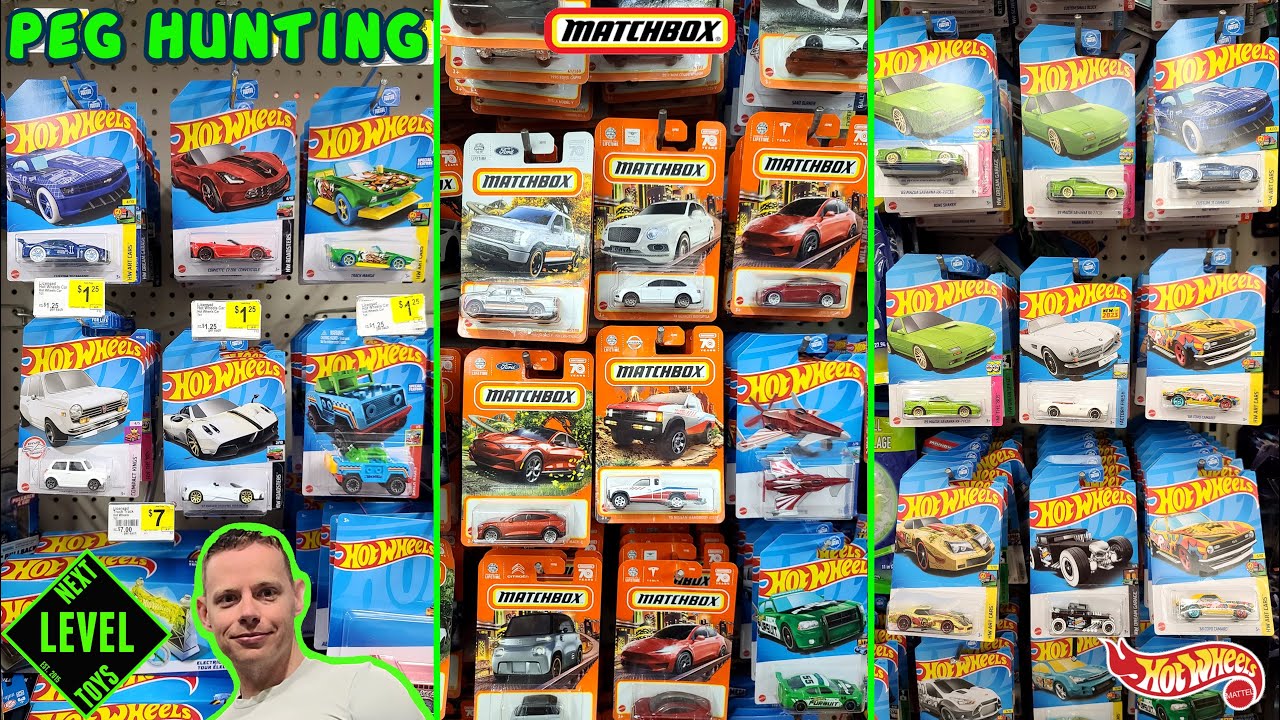 MATCHBOX PEG HUNTING AND HOT WHEELS PEG HUNTING ^.^ - YouTube