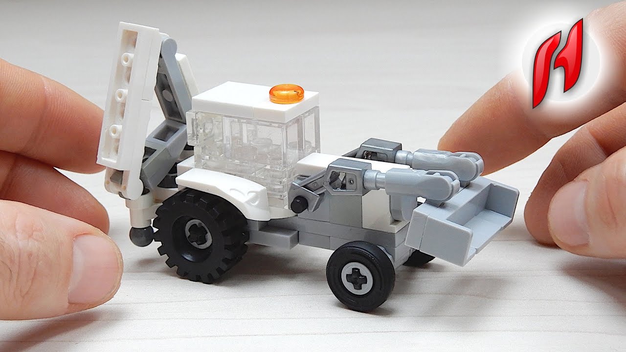 How to Build a Small Lego Backhoe Loader (MOC - 4K) - YouTube