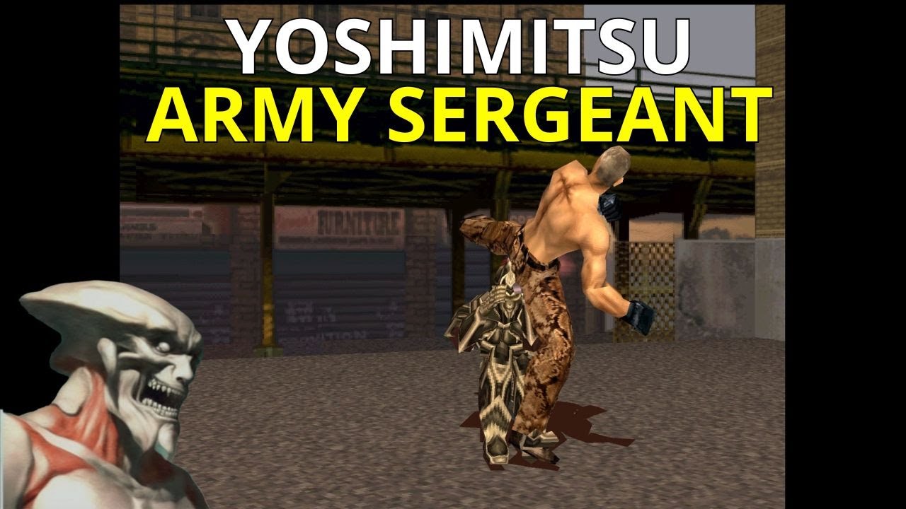 YOSHIMITSU - ARMY SERGEANT AT THE TOURNAMENT - Tekken 3 - YouTube