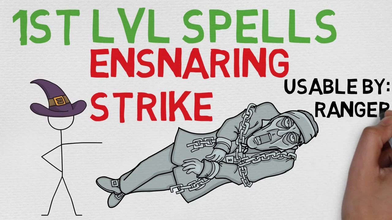 1ST LEVEL SPELL #31: Ensnaring Strike (5E) - YouTube