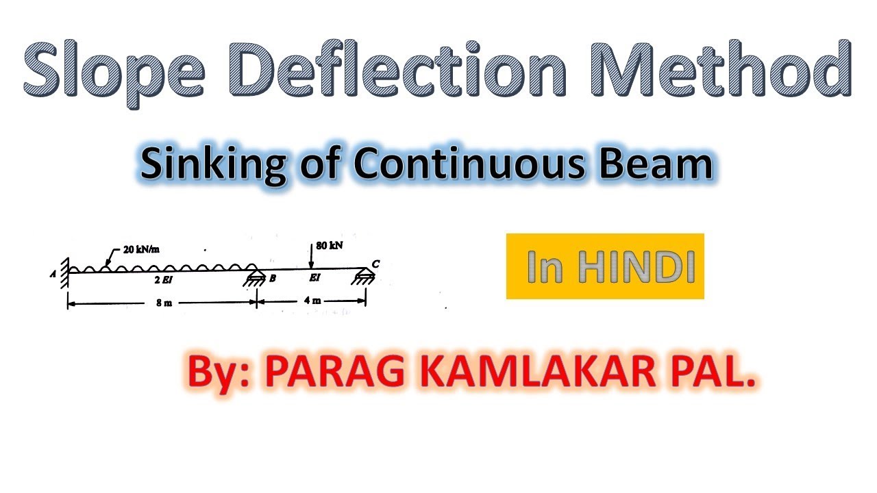 Slope deflection method for Sinking of Continuous Beam by Parag Pal ...