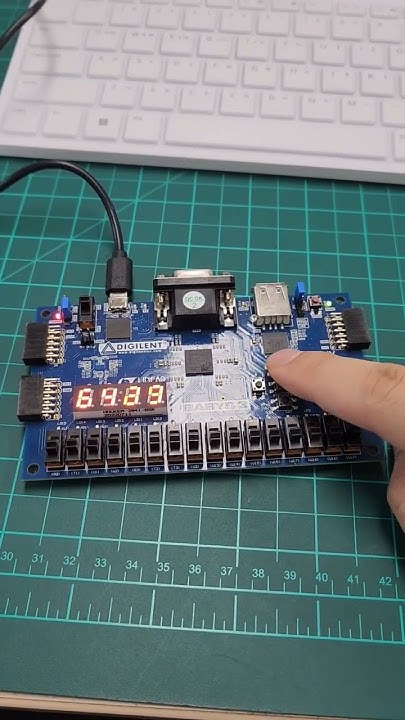 Fpga Basys3 Upcounter10000debouncedbtn Runstopclear Youtube