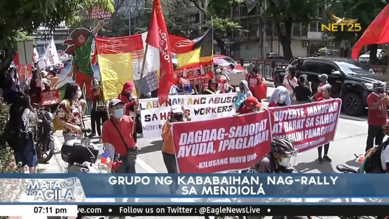 Grupo ng kababaihan, nag-rally sa Mendiola - YouTube