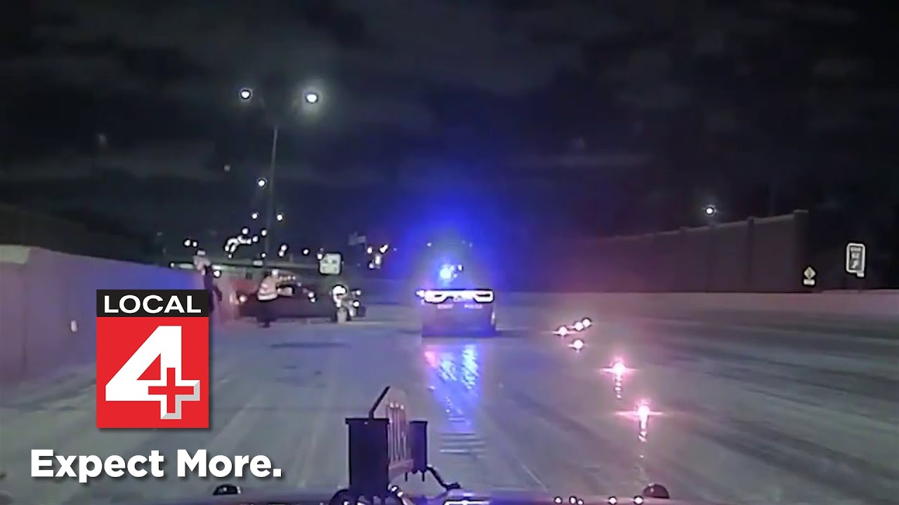 Troopers jump median to avoid semi truck that hit police car on I-75 ...