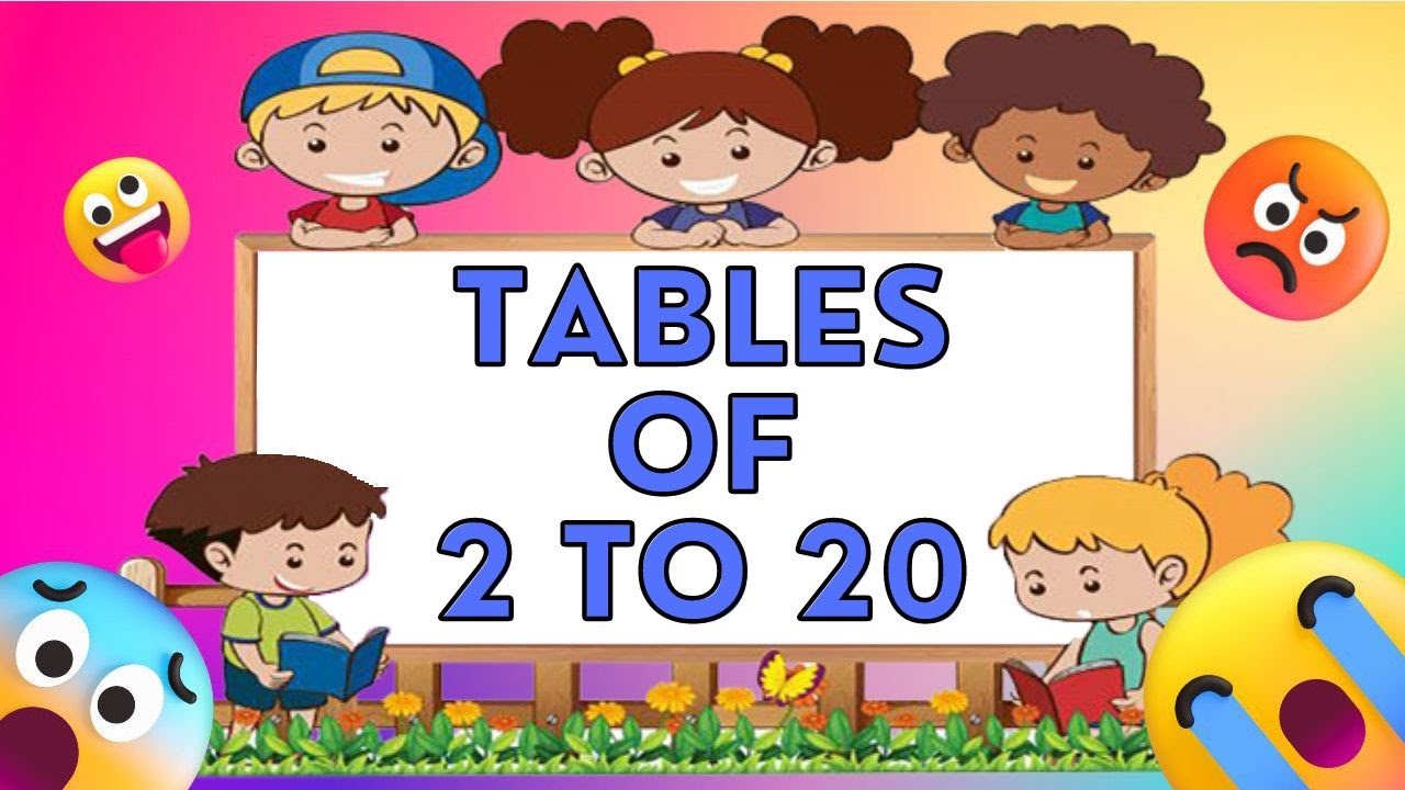 Table of 2 to 20 Multiplication Table 2 to 20 | #TYTkids #babysongs ...