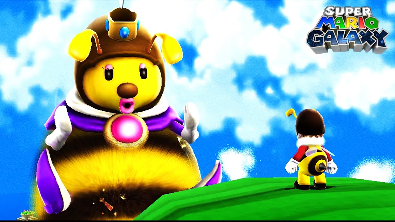 Super Mario 3D All-Stars: Super Mario Galaxy Walkthrough #4 - Bee Mario ...