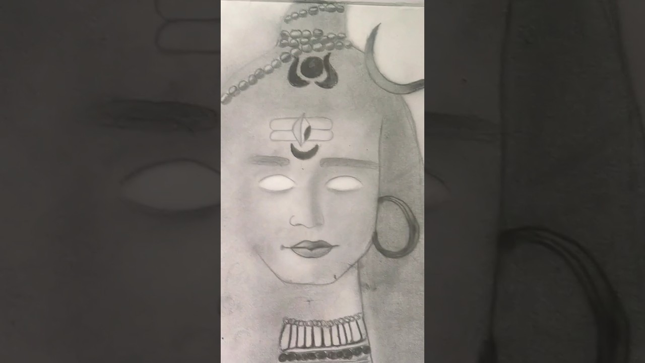 SHIV Ji drawing art with pencil🙏🏻🙏🏻 HAR HAR MAHADEV 🙏🏻||ishika thapa ...