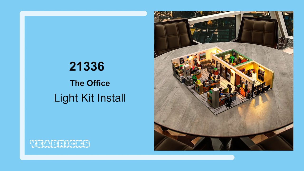 Yeabricks Light kit Install in the Lego The Office 21336 - YouTube