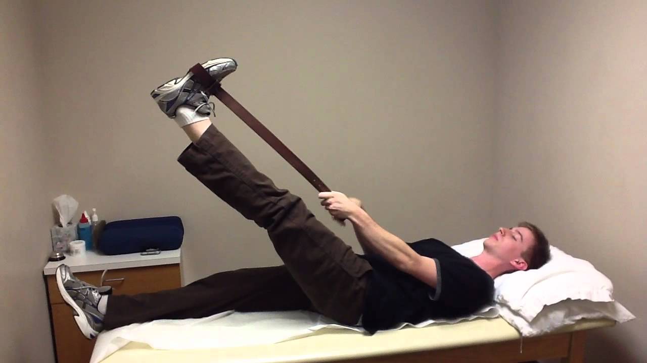 Hamstring Stretch - Passive - Supine - YouTube