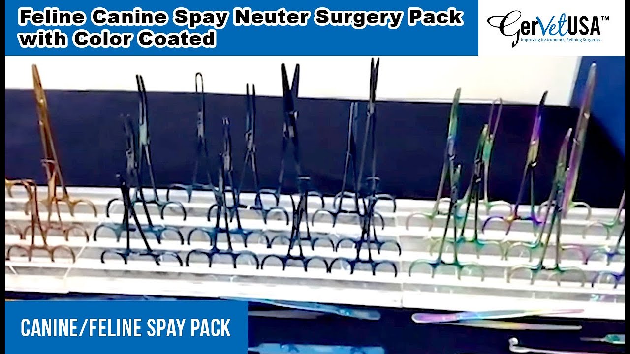 Canine/Feline Spay Pack - Color Coated | GerVetUSA - YouTube