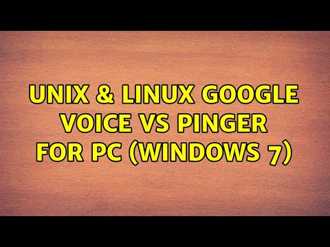 Unix & Linux: Google Voice vs Pinger for PC (Windows 7) - YouTube