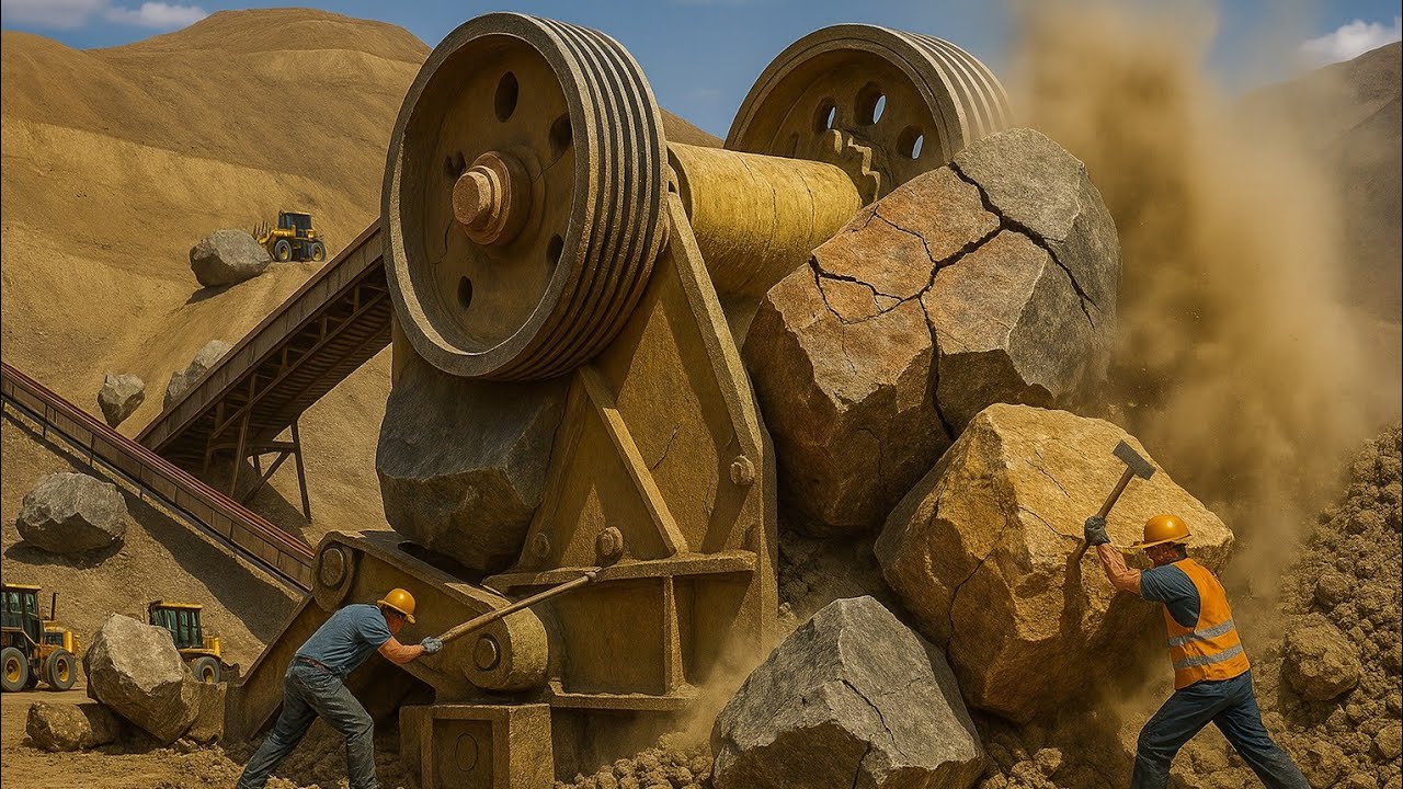 ''Extreme Rock Crush Test – Crushing Anything Under Giant Stones ...