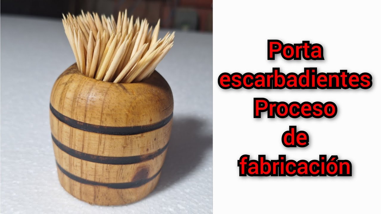Como hacer porta escarbadientes torneado en madera - YouTube