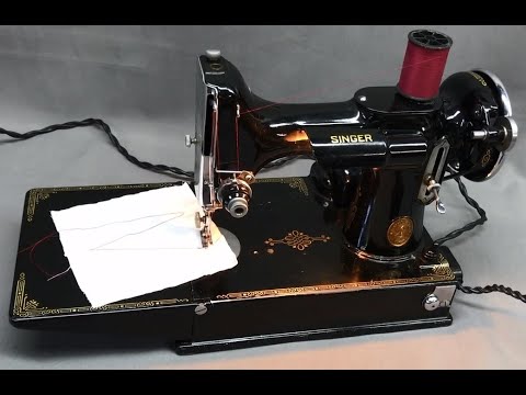 Rare 1933 1st Run School Bell Singer 221 Featherweight Sewing Machine ...
