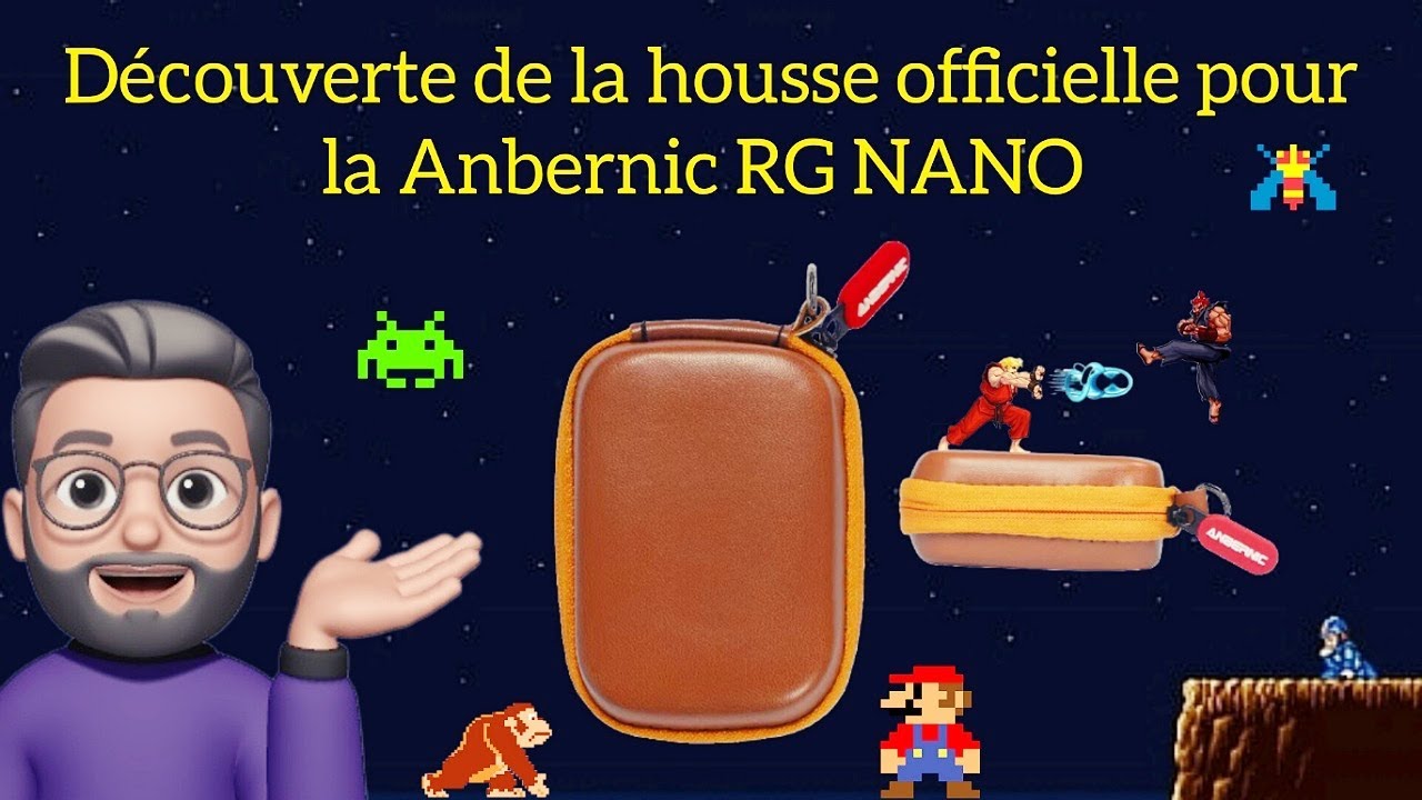 Découverte housse officielle Anbernic RGNANO - YouTube