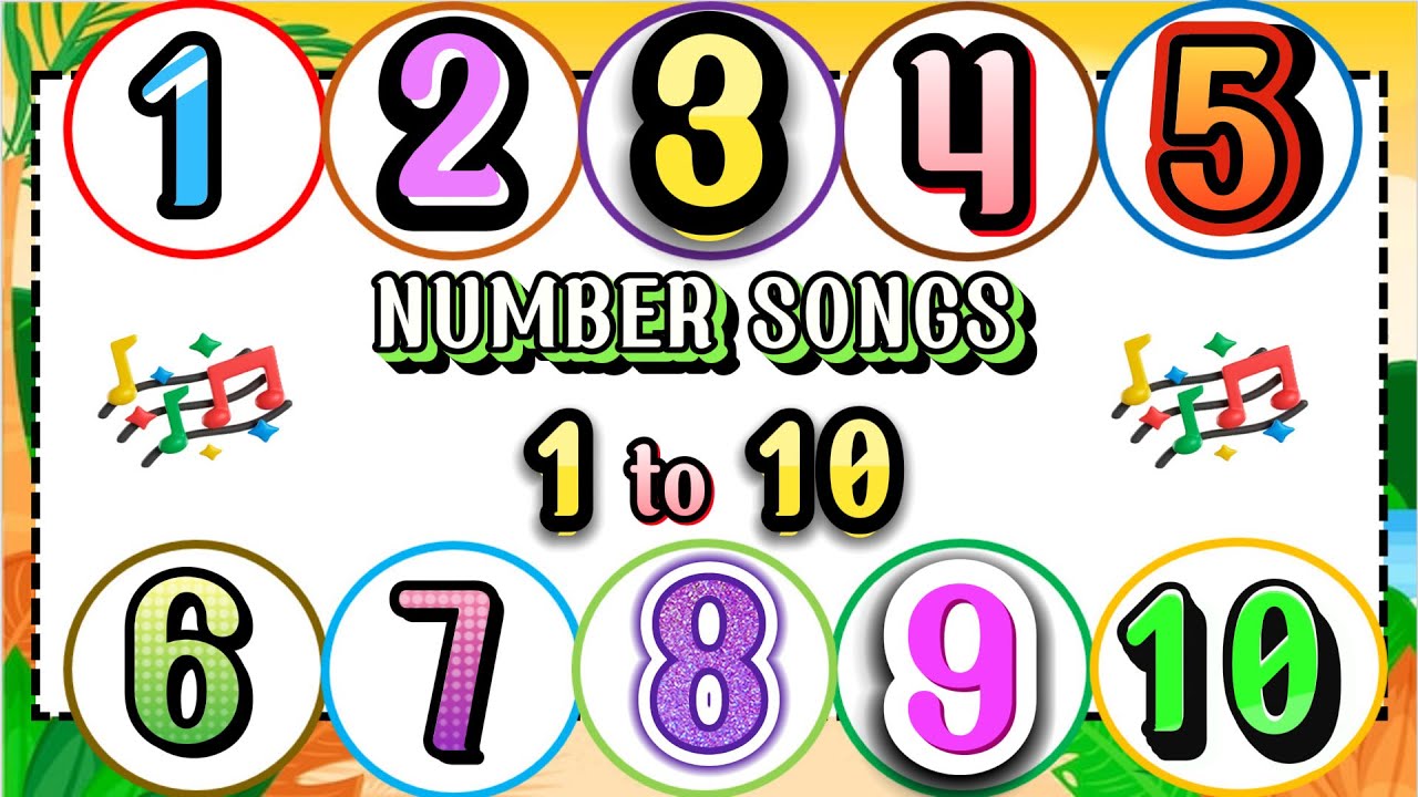 Number Songs 1 to 10 - Number Songs for Children - YouTube