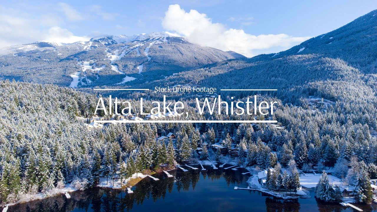 Alta Lake, Whistler, British Columbia - Stock Drone Footage Of First ...