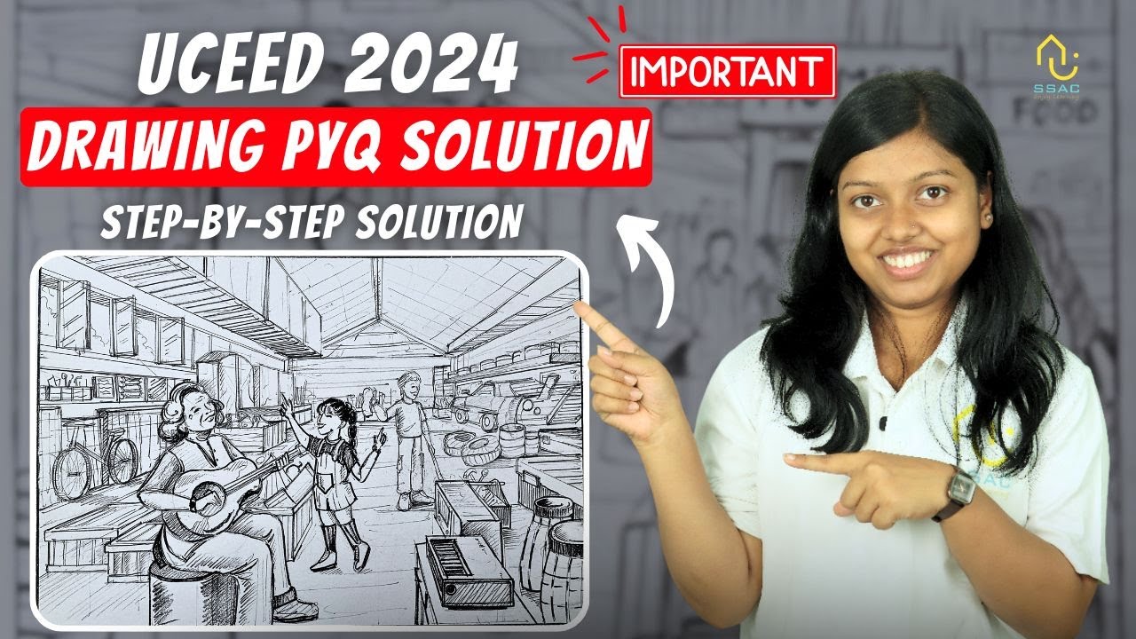 UCEED 2024 Drawing PYQ Solved | Step-by-Step Solutions - YouTube