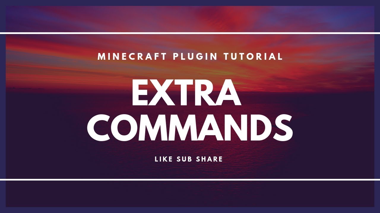 Minecraft Plugin Tutorial: Extra Commands - YouTube