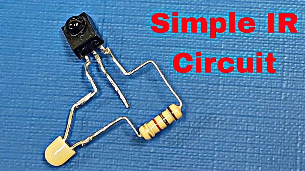 Simple 3-Pin IR Sensor Circuit with 1K Resistor & LED | Easy IR Module ...