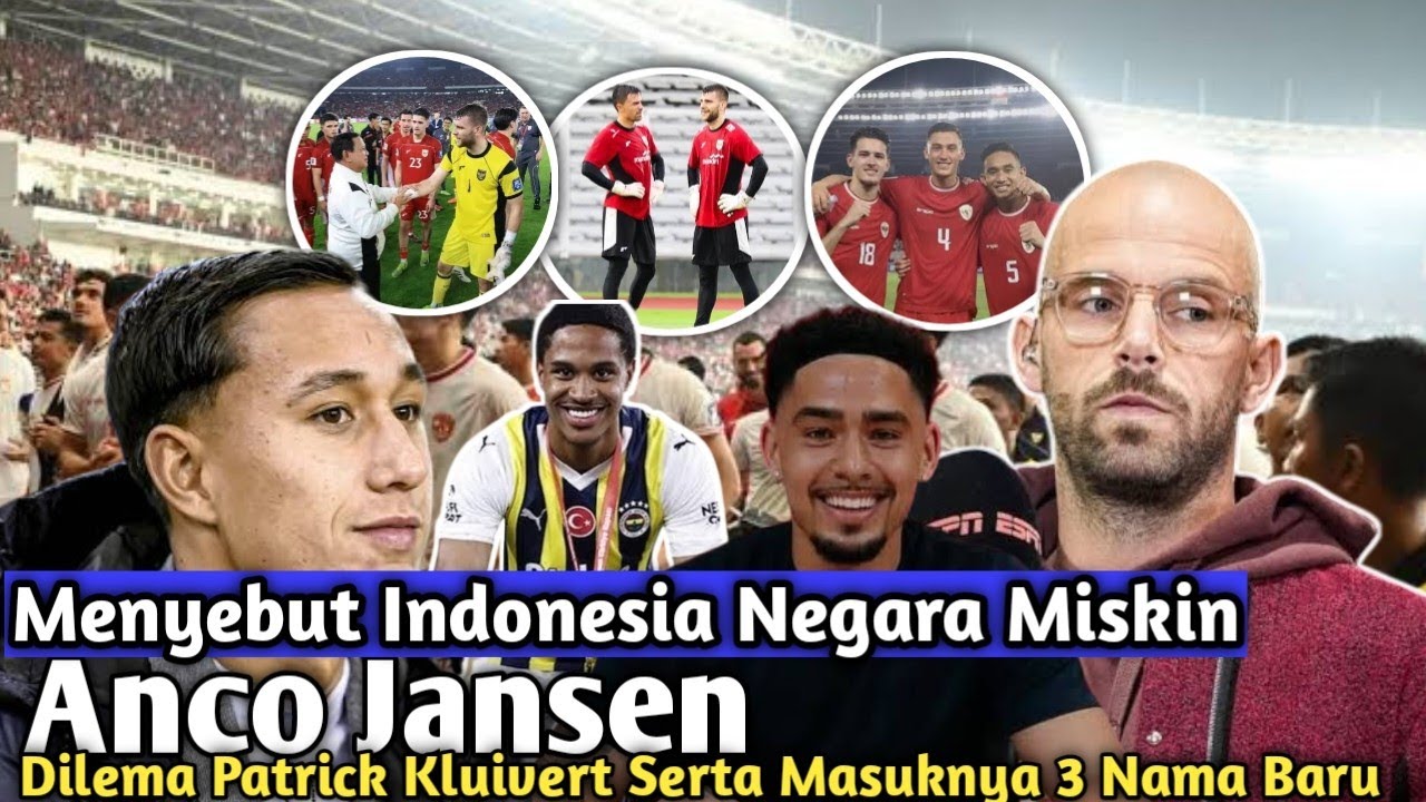 Anco Jansen Menyebut Indoneaia Negara Miskin, Dilema Emil Audero# ...