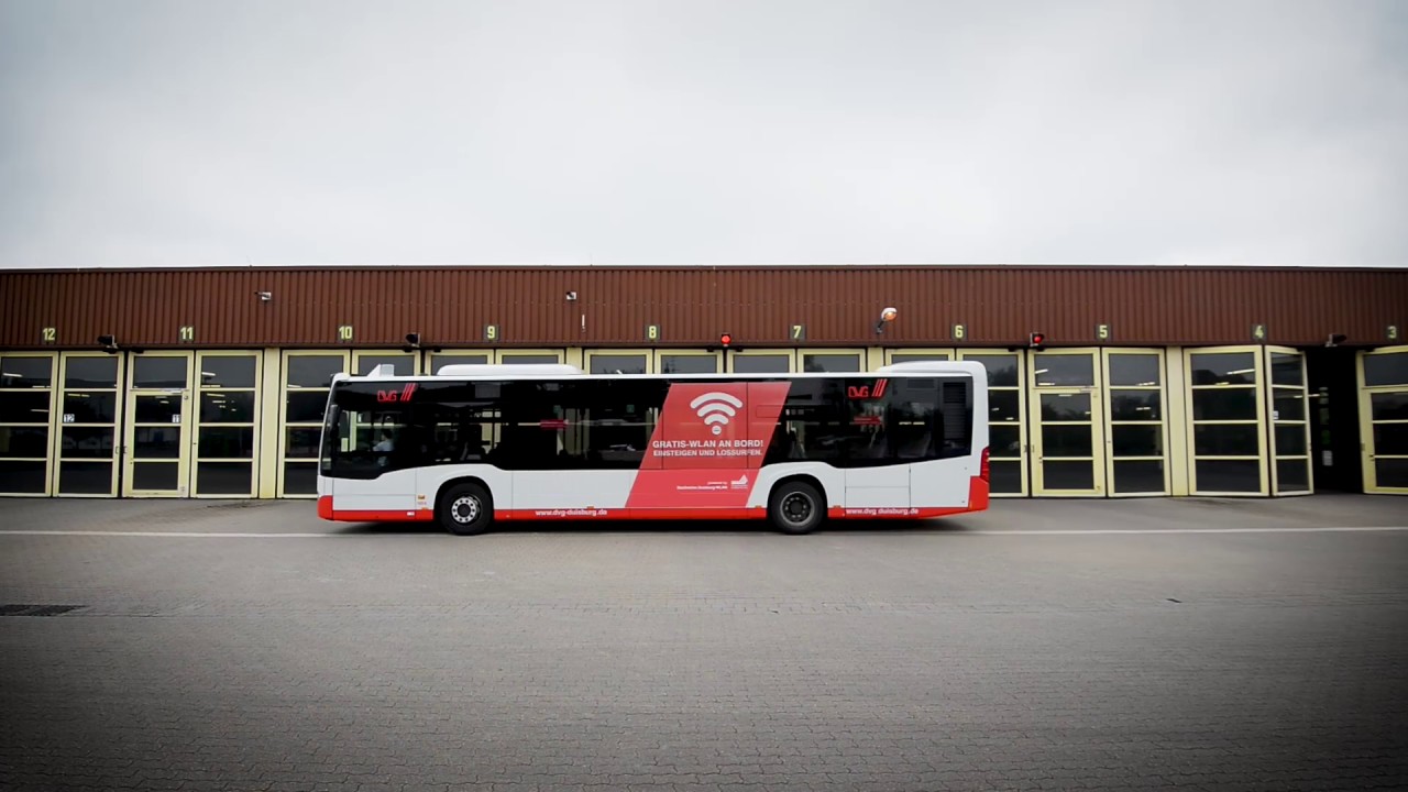 Ein DVG-Bus im Betriebshof Unkelstein - YouTube