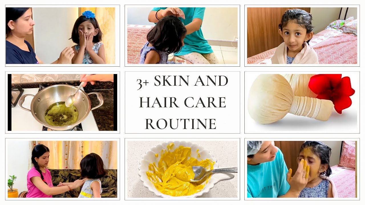 Skin & Hair Care Routine for 3+ age Kids | Homemade Hair & Face Masks ...