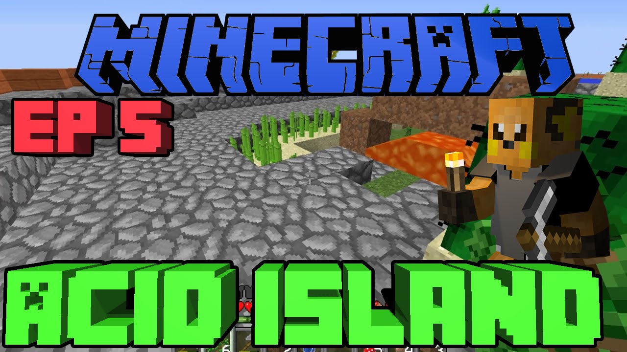 Minecraft: Acid Island Ep 5: Expanding with Slabs - YouTube