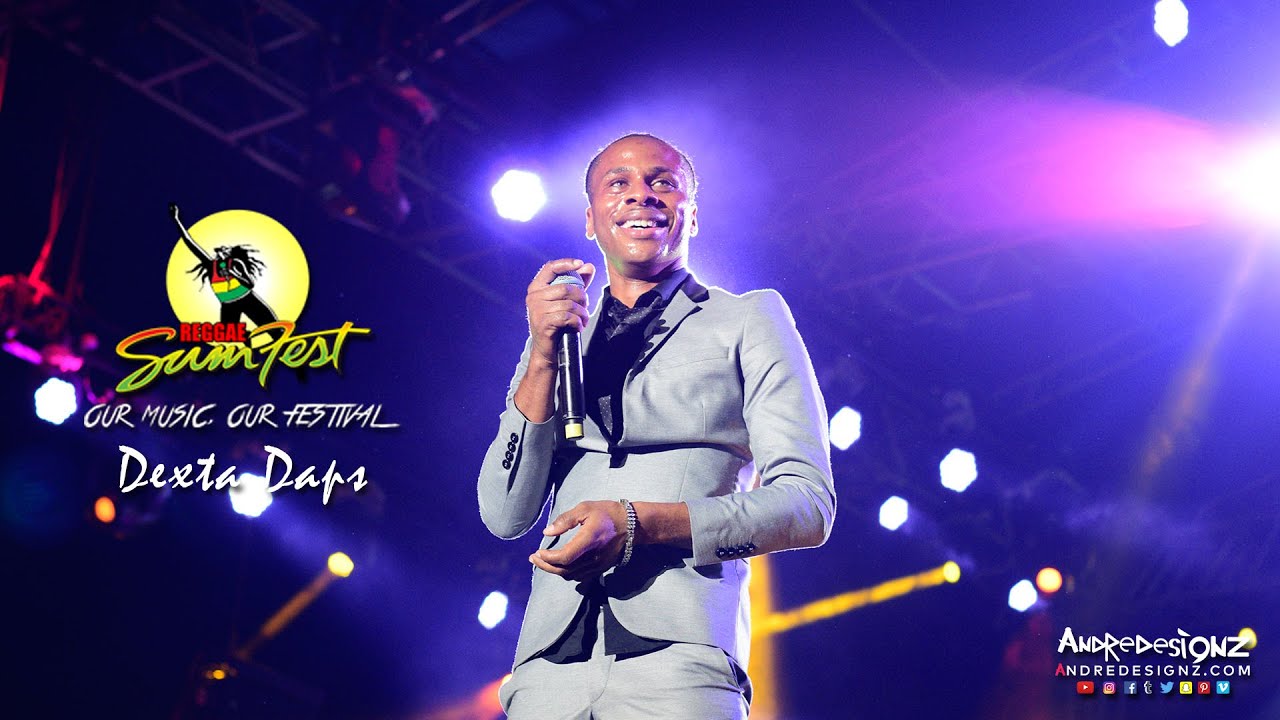 Dexta Daps Performing at Reggae Sumfest Dance Hall Night 2016 - YouTube