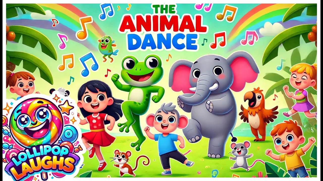 🦁🐘The Animal Dance Party! |🎵Fun Music & Dance for Kids | For Kids ...