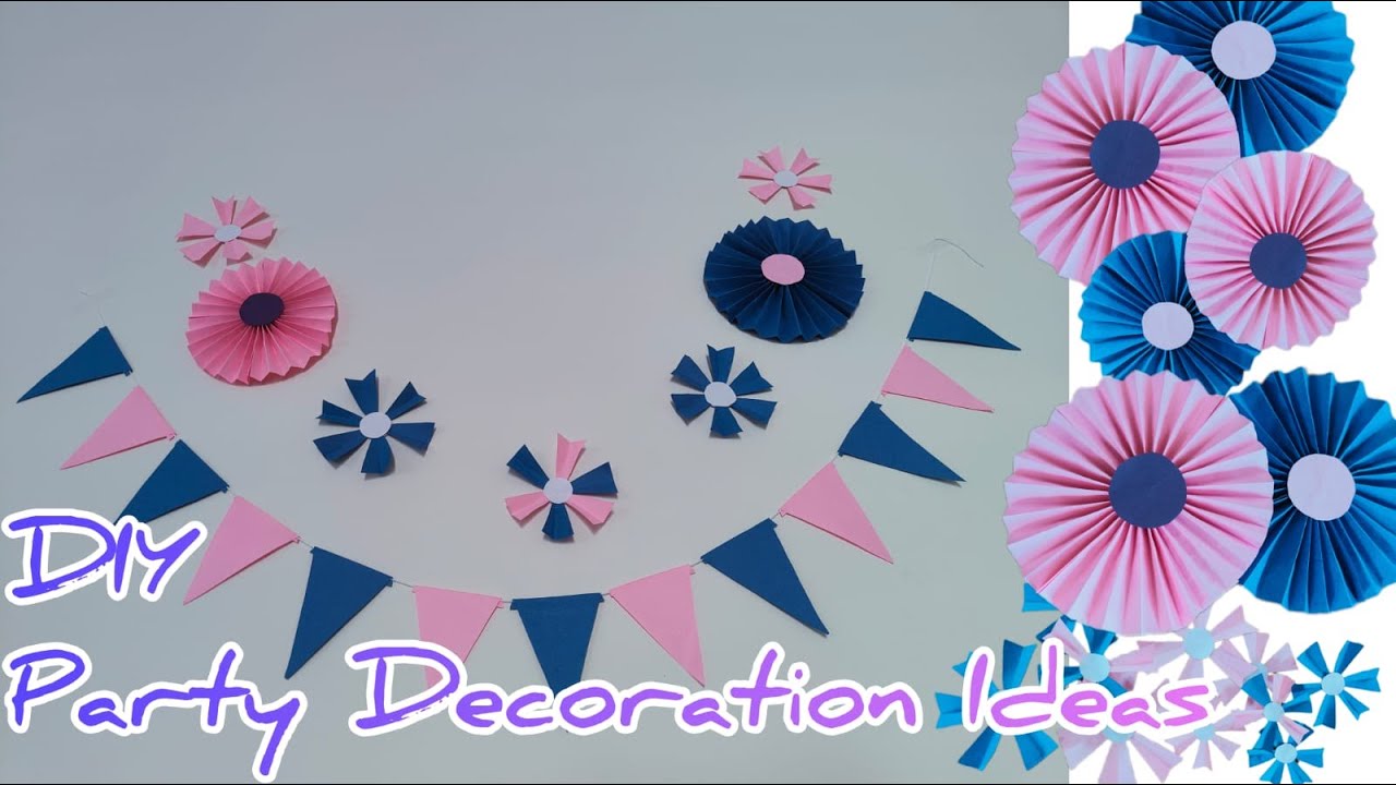 DIY Party Decoration ideas at home l Simple and Easy Birthday party ...