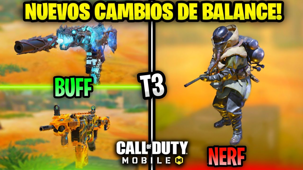 NUEVOS CAMBIOS DE BALANCE PARA LA TEMPORADA 3 DE COD MOBILE ...