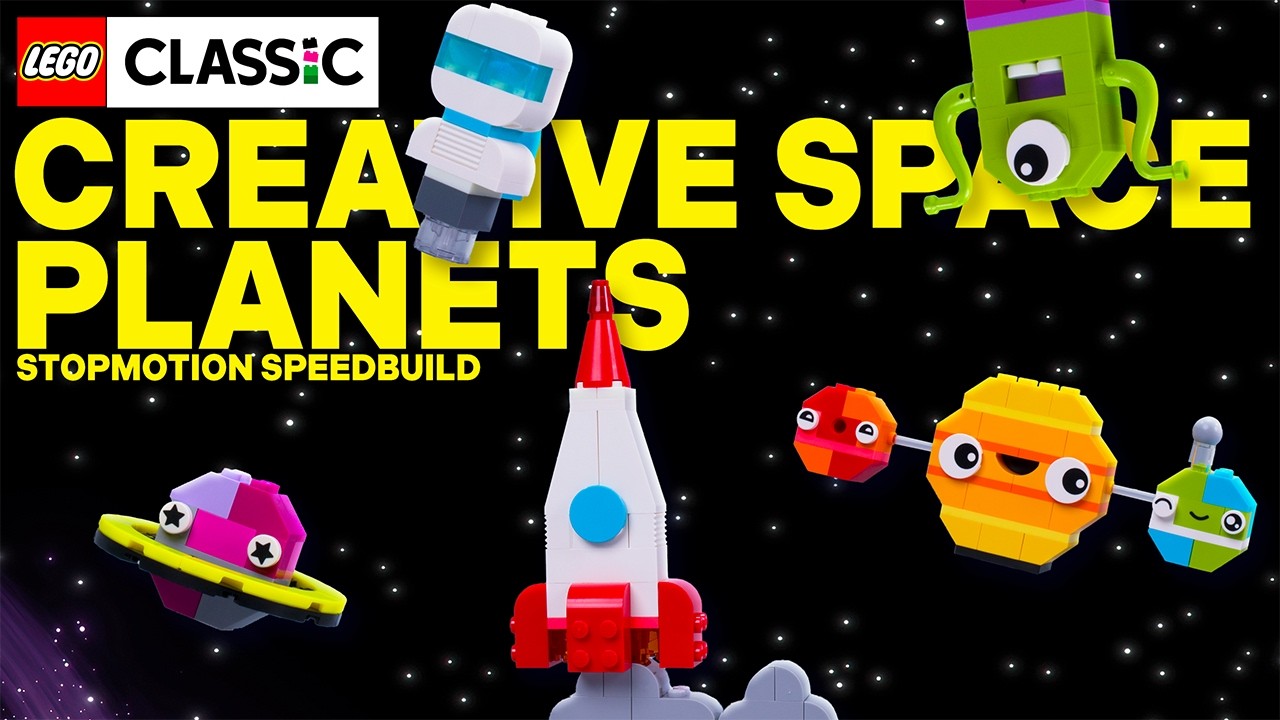 11037 LEGO CLASSIC CREATIVE SPACE PLANETS // Animated Stop motion Speed ...