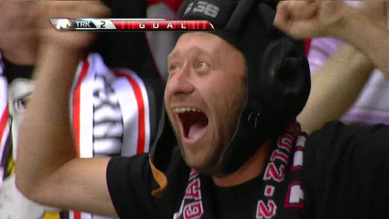 Kirill Koltsov OT goal in his KHL hometown debut - YouTube