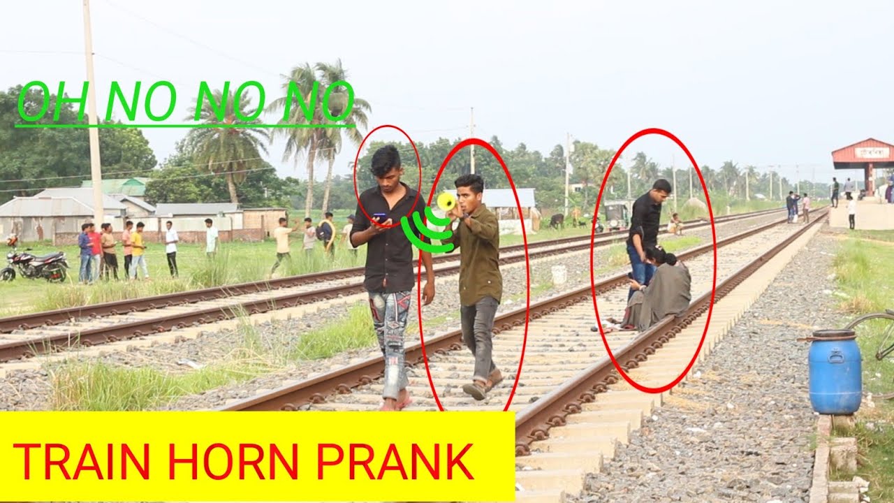 Viral Train Horn Prank 2022 part 3 Best Of Train Horn Prank Reaction on ...