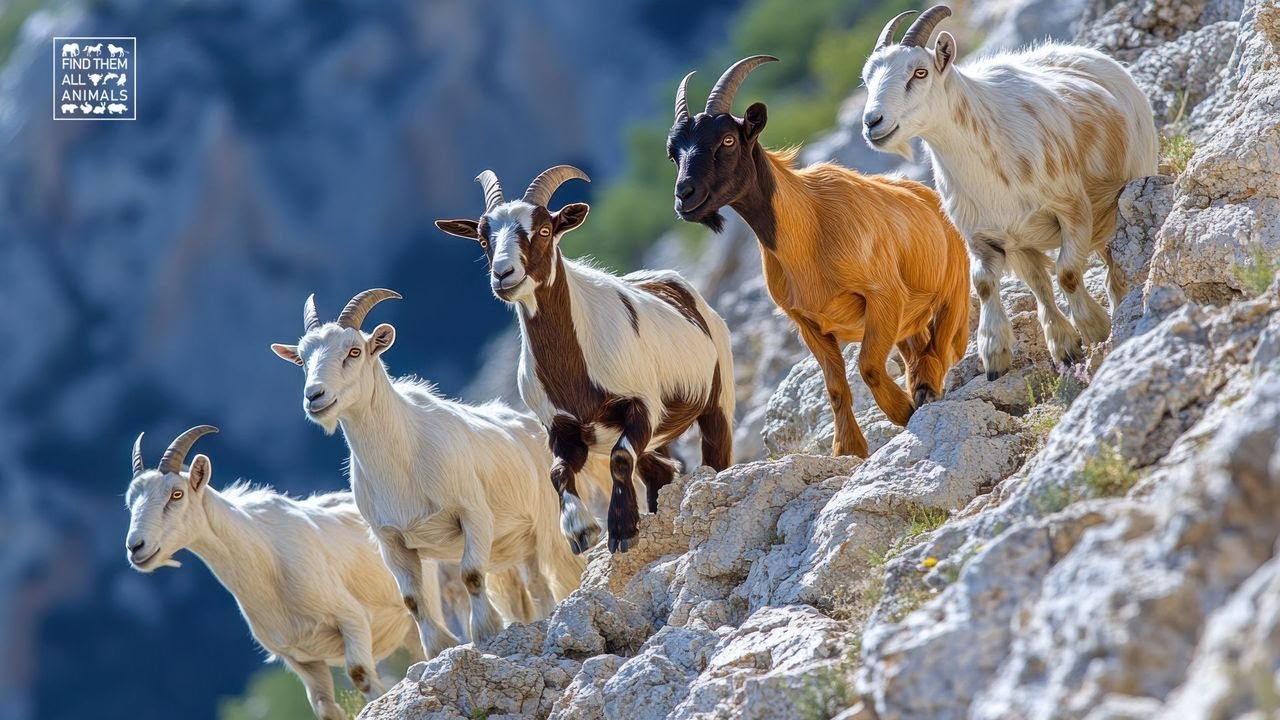 Mountain Goats Live | Watch Amazing Goats in the Mountain Landscape ...