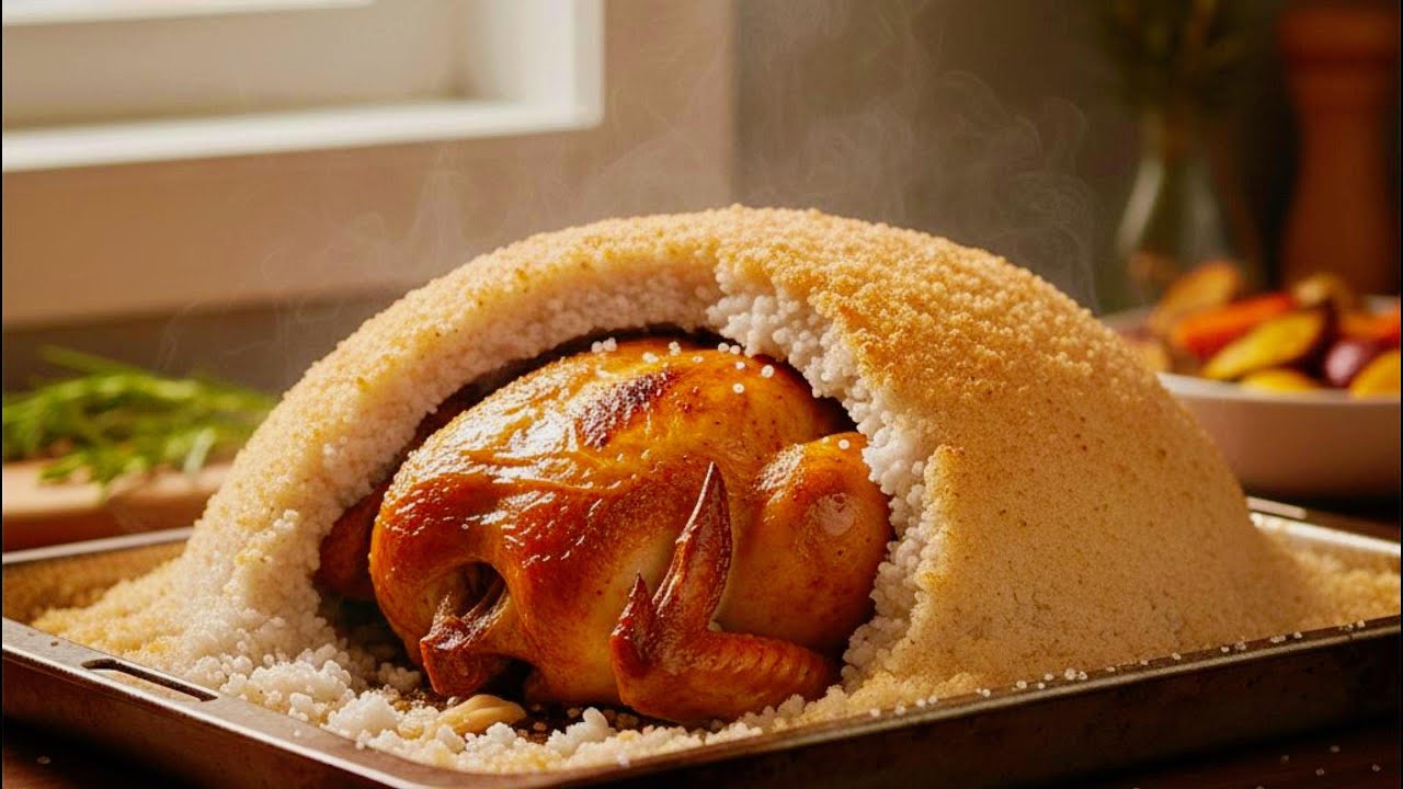 THE JUICIEST Salt-Crusted Chicken Recipe | COOKED to Perfection in 2 ...