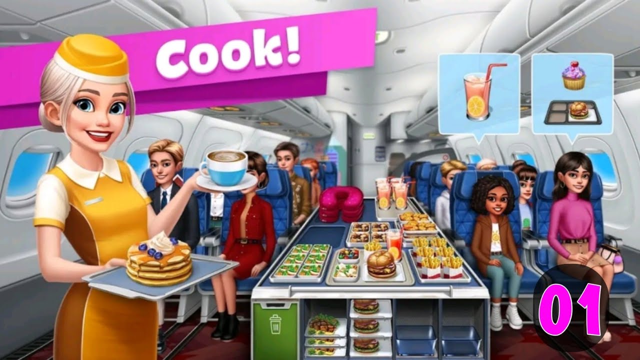 Airplane chefs - 01 | food cooking | kids food cooking game | how to ...
