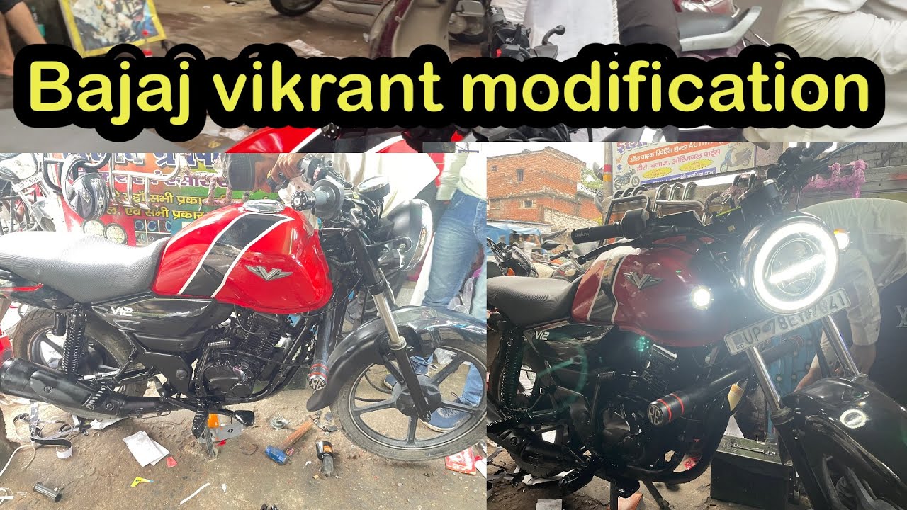 #arshad bike modification #bajaj #vikrant #v15 #v12 #kanpur #bike modification #viralvideo # ...