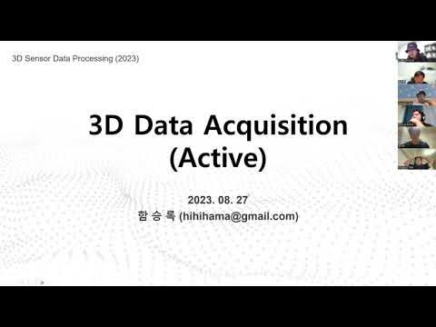 [3D Point Cloud Data Processing] Chapter 3. 3D Data Acquisition ...