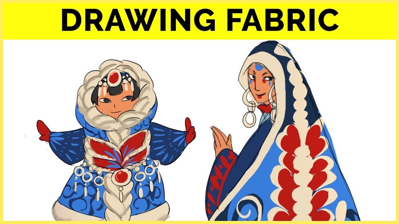 🔴 How to Draw FABRIC with PATTERNS! - YouTube