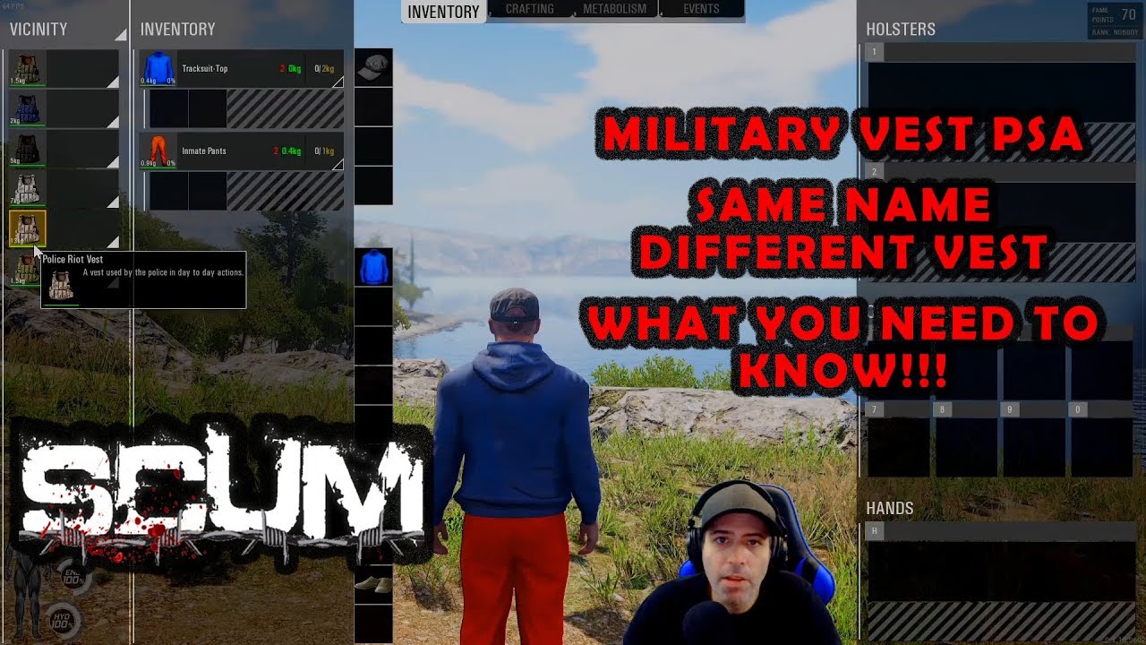 SCUM TIPS – VEST PSA – SAME NAMES DIFFERENT VESTS – WHAT YOU NEED TO ...