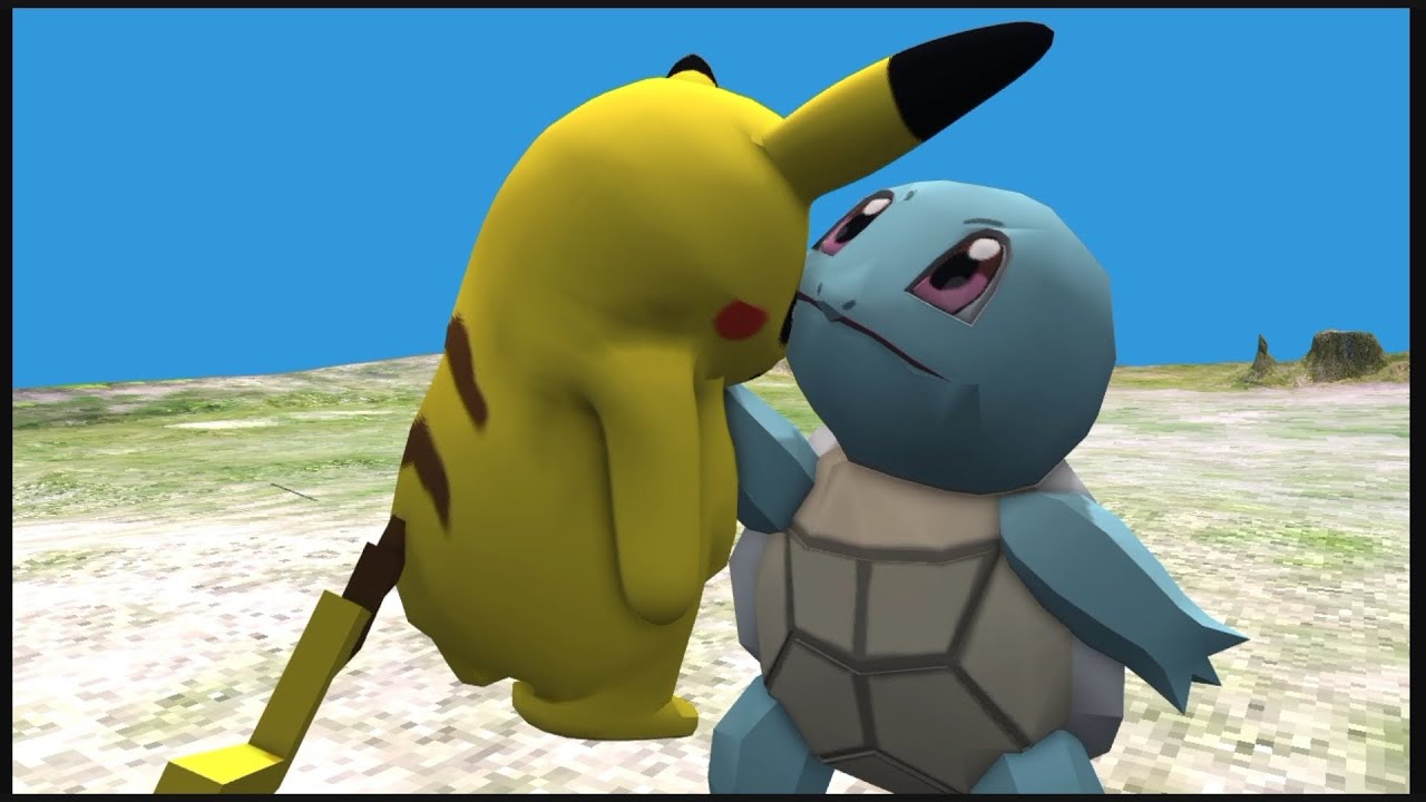 PIKACHU VS SQUIRTLE | BATALLA POKEMON | ANIMACION 3D - YouTube