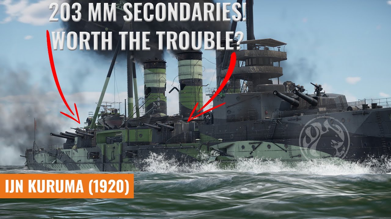 IJN Kurama - Biggest Secondaries In Game - Worth it? [War Thunder ...