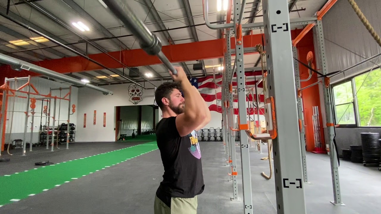 Barbell Reverse Press - YouTube